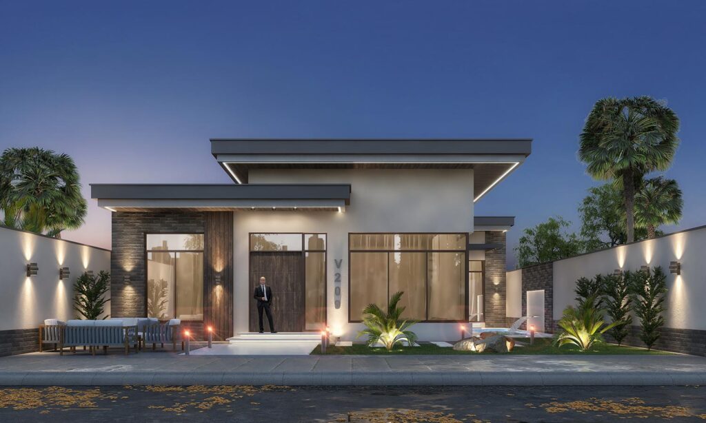 Modern One Floor Villa in KSA - diebstudio.com